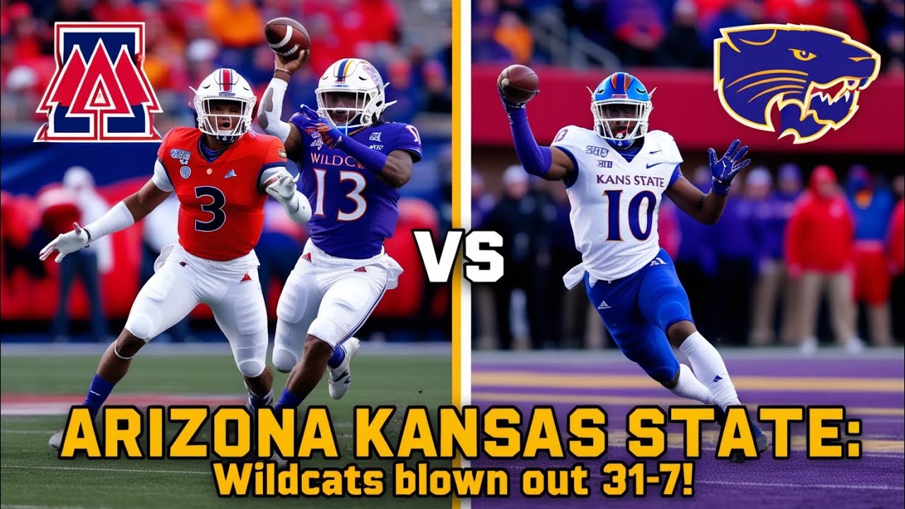 Arizona Football vs Kansas State:Wildcats Blown Out 31-7 | Avery ...