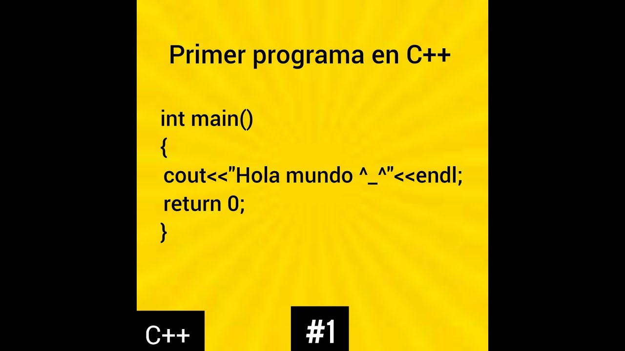 Como hacer FACIL 🚀mi primer programa en C++ - YouTube