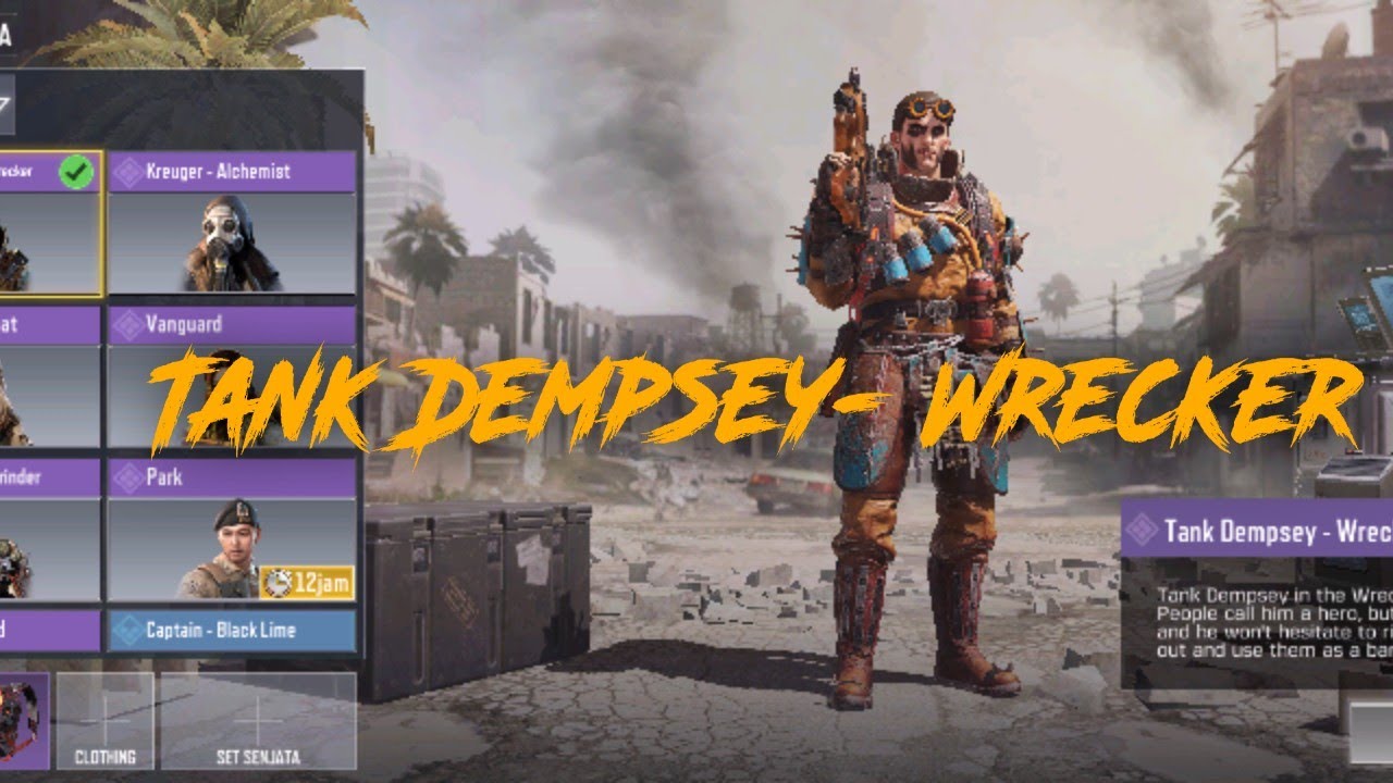 Call Of Duty Mobile ( Season 8 ) : Tank Dempsey - Wrecker - YouTube