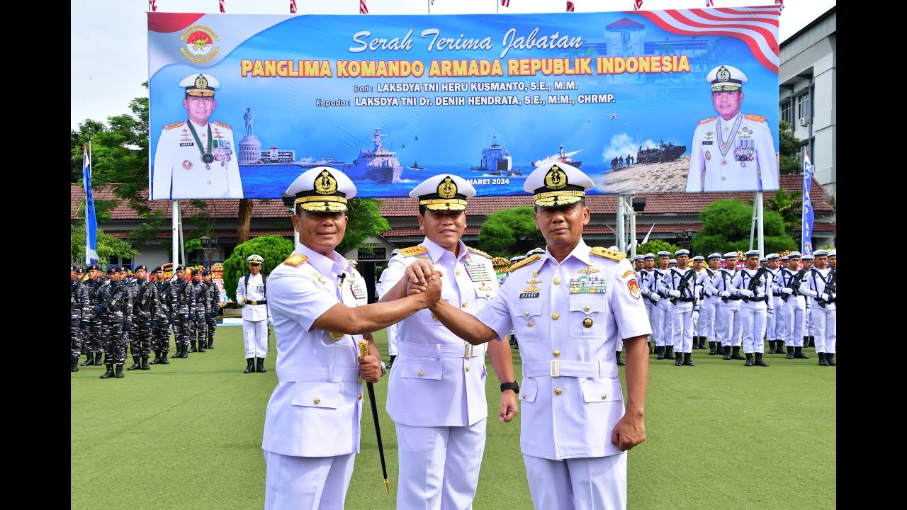 Sertijab Pangkoarmada RI : Laksamana Madya TNI Denih Hendrata Resmi ...