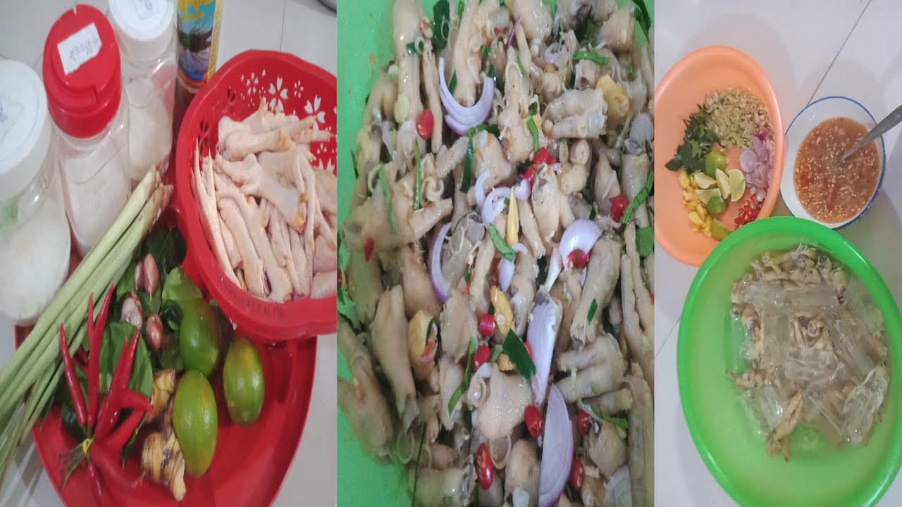 ធ្វើជ្រក់ជើងមាន់មានរសជាតិឆ្ងាញ់ @Delicious chicken leg pickle ...