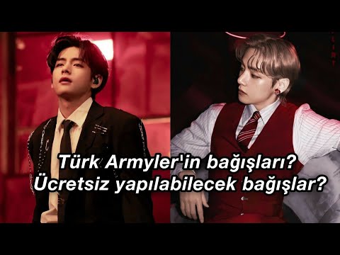 Taehyung'un doğum günü için yapılan hazırlıklar! Türk Armyler'in bağışları??