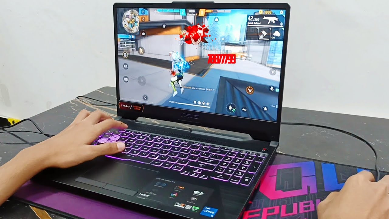 FF Laptop Handcam Gameplay | Best Gaming Laptop | Garena Free Fire ...