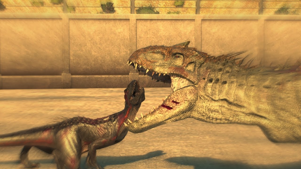 Indominus Rex vs Indoraptor - Jurassic World Evolution 2 - YouTube