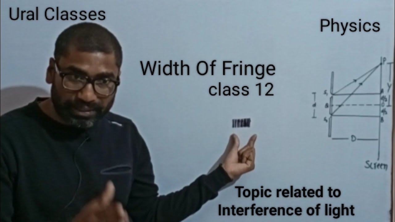 Interference Of Light || Width Of Fringe || class 12 Physics - YouTube