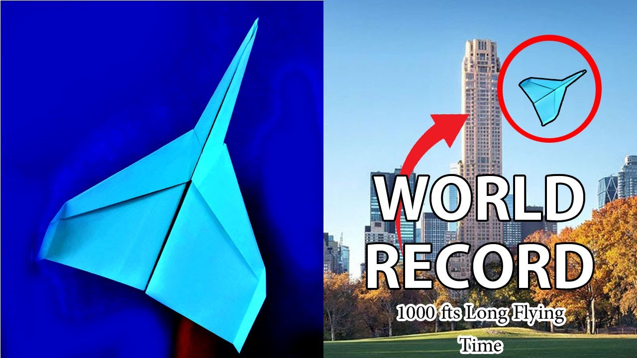 The Epic Flight: Shattering the Paper Plane World Record | Paper Plane ...