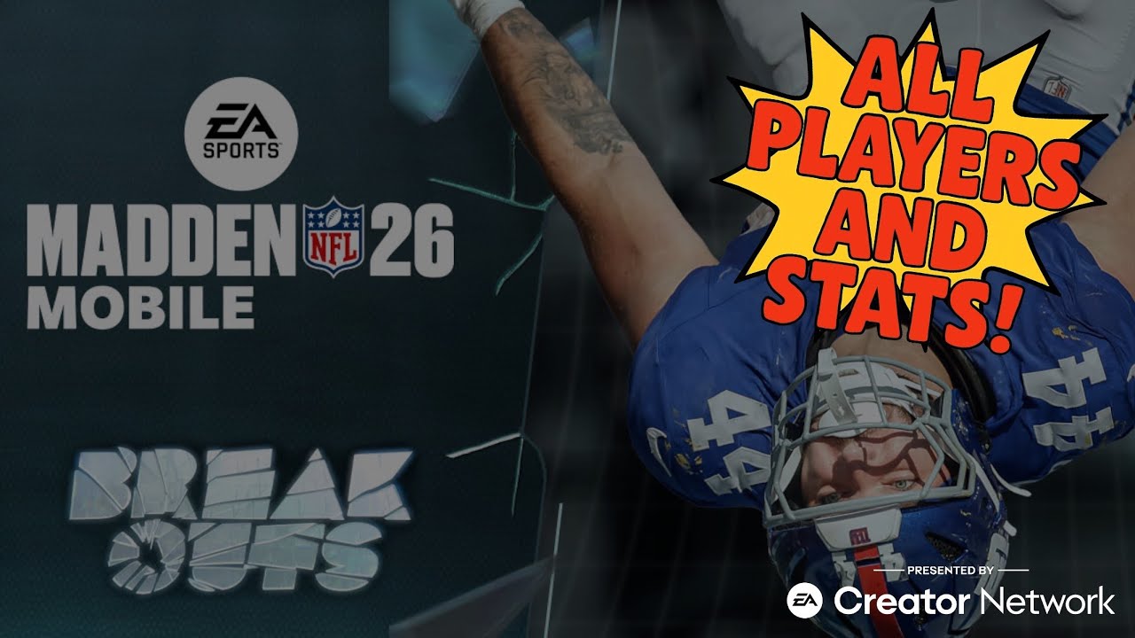 BREAK OUTS - All Players And Stats (Madden Mobile 26) - YouTube
