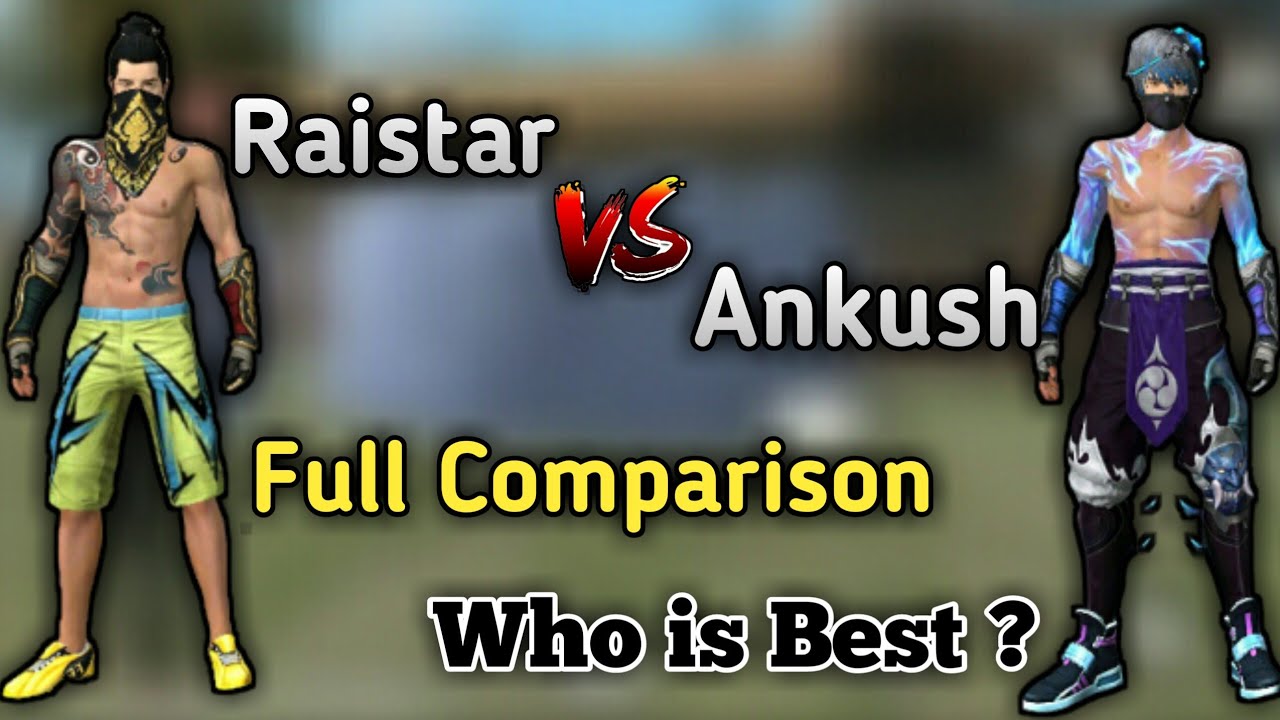 Raistar📱vs Ankush 💻 Who is Best! Garena free fire - YouTube