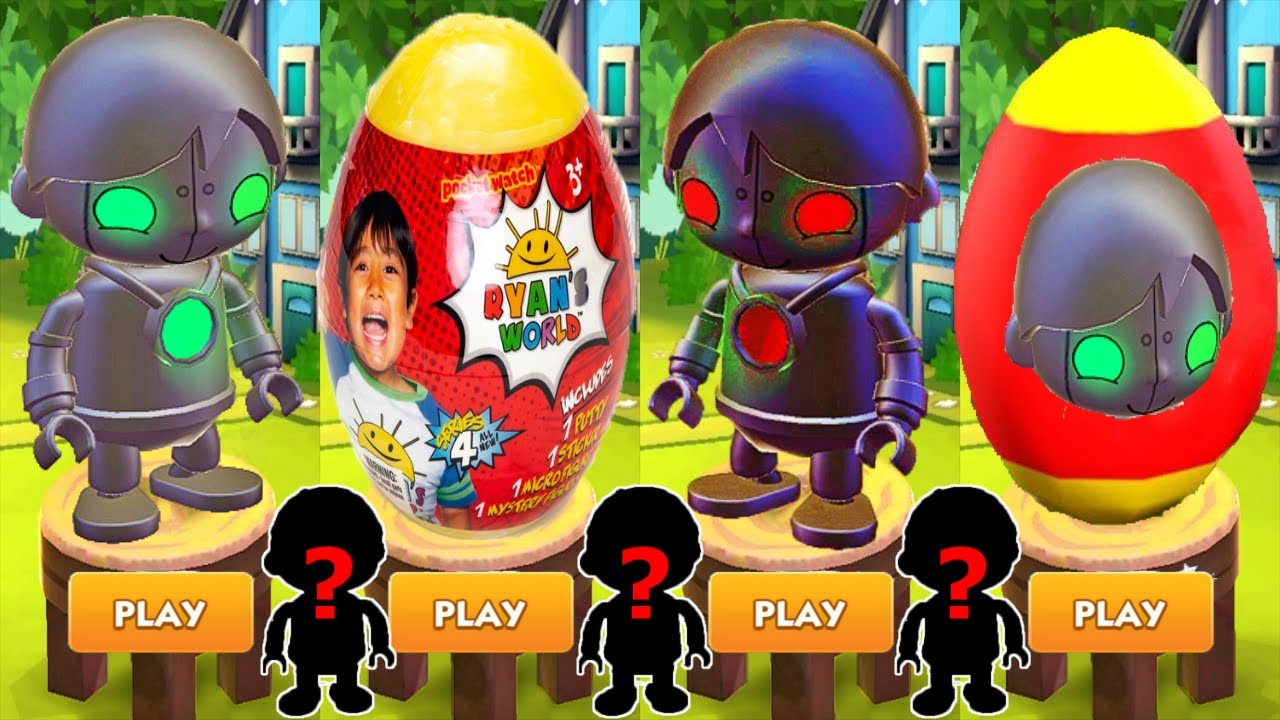 Tag with Ryan - Robo-Ryan Mystery Egg Surprise Search Video - All ...