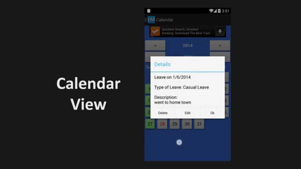 Leave Manager for Android - YouTube