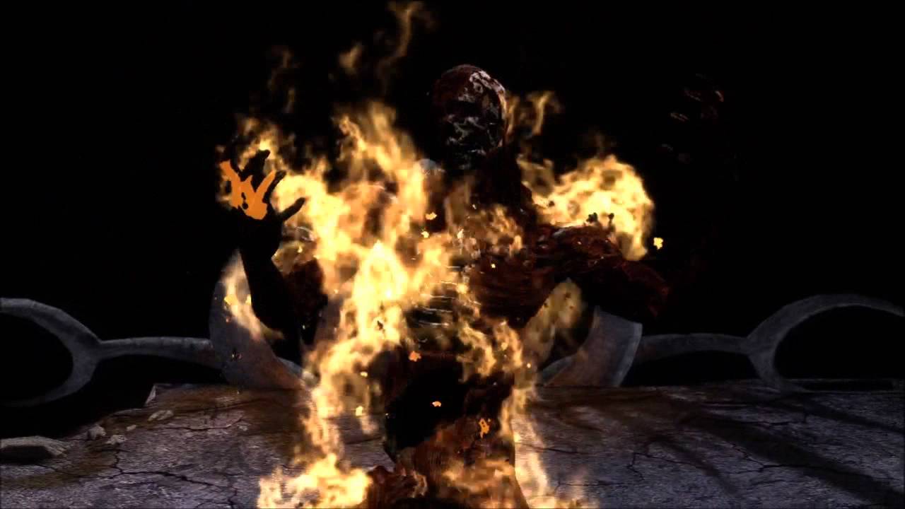 Mortal Kombat 9 - Scorpion "Toasty!" (DLC) Fatality - YouTube