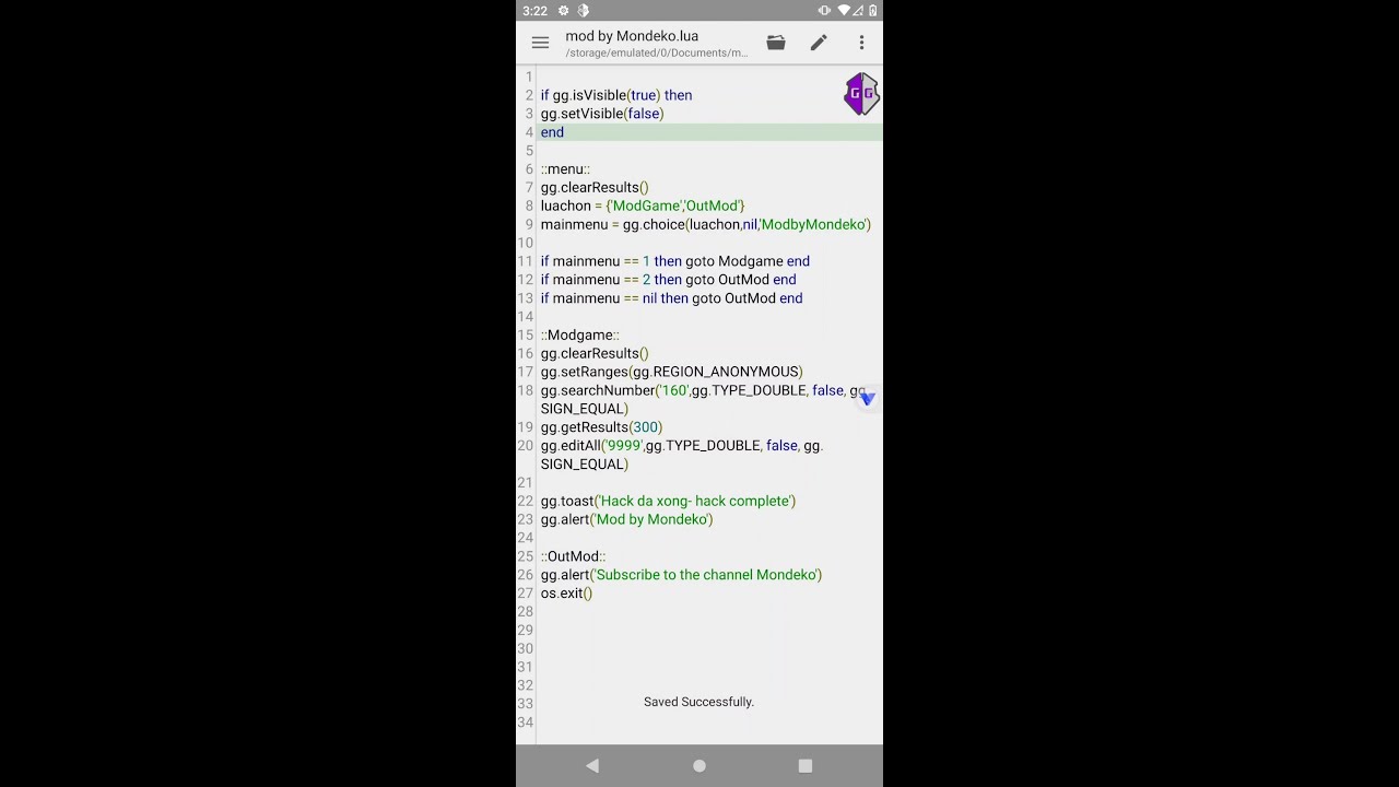 Hướng Dẫn Tự Viết Script Filelua Gameguardian How To Make Script Gameguardian Part 1 Youtube