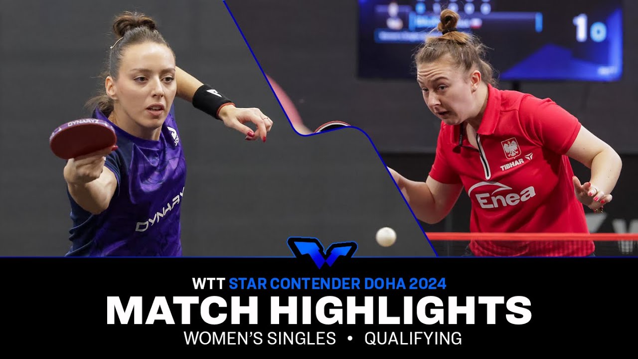 Andrea Todorovic vs Natalia Bajor | WS Qual | WTT Star Contender Doha ...