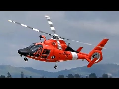MH-65 Dolphin Start-Up, Takeoff & Landing USCG San Francisco Helicopter ...