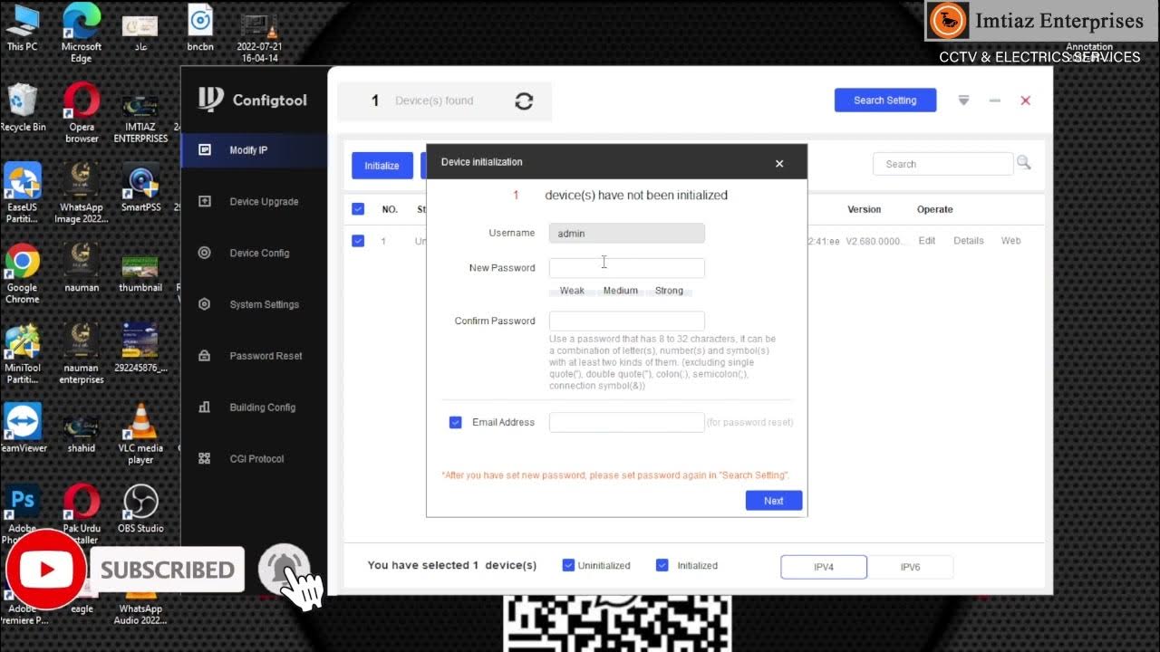 how to initialize dahua ip camera or how to activate ip camera using config tool complete detail ...