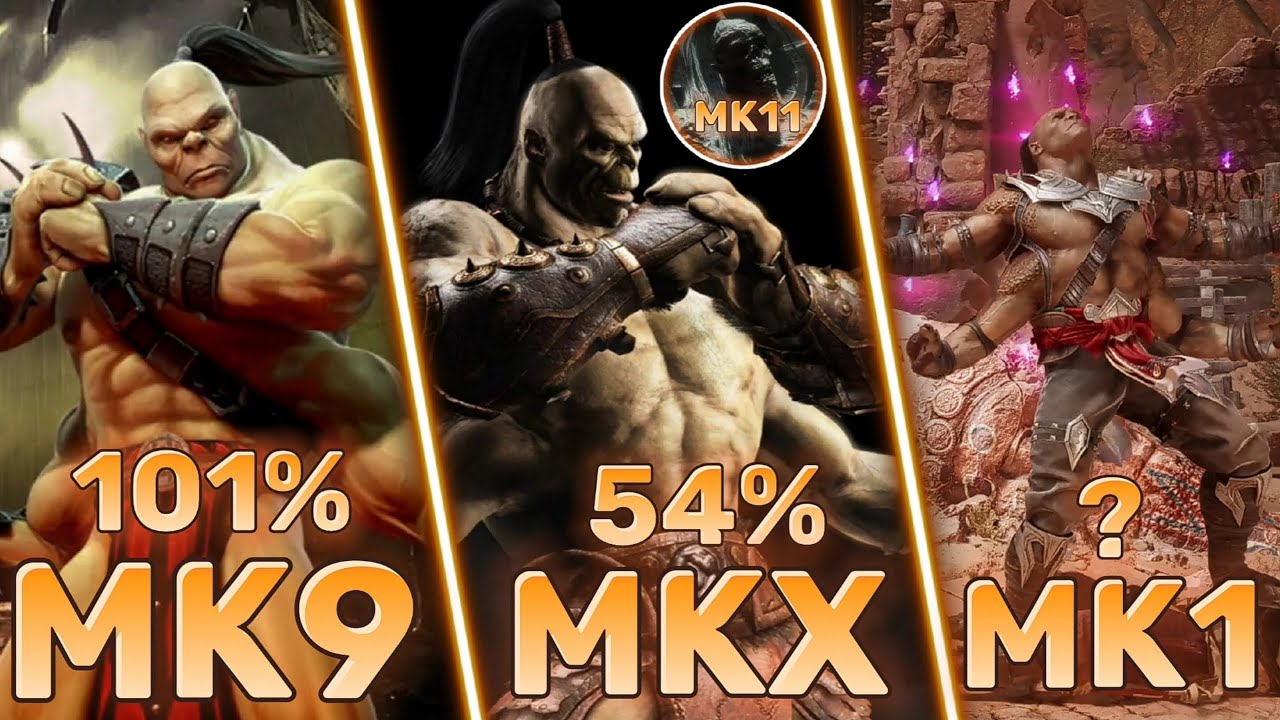 Goro MK9 vs MKX vs MK11 vs MK1 | Goro Combos - YouTube