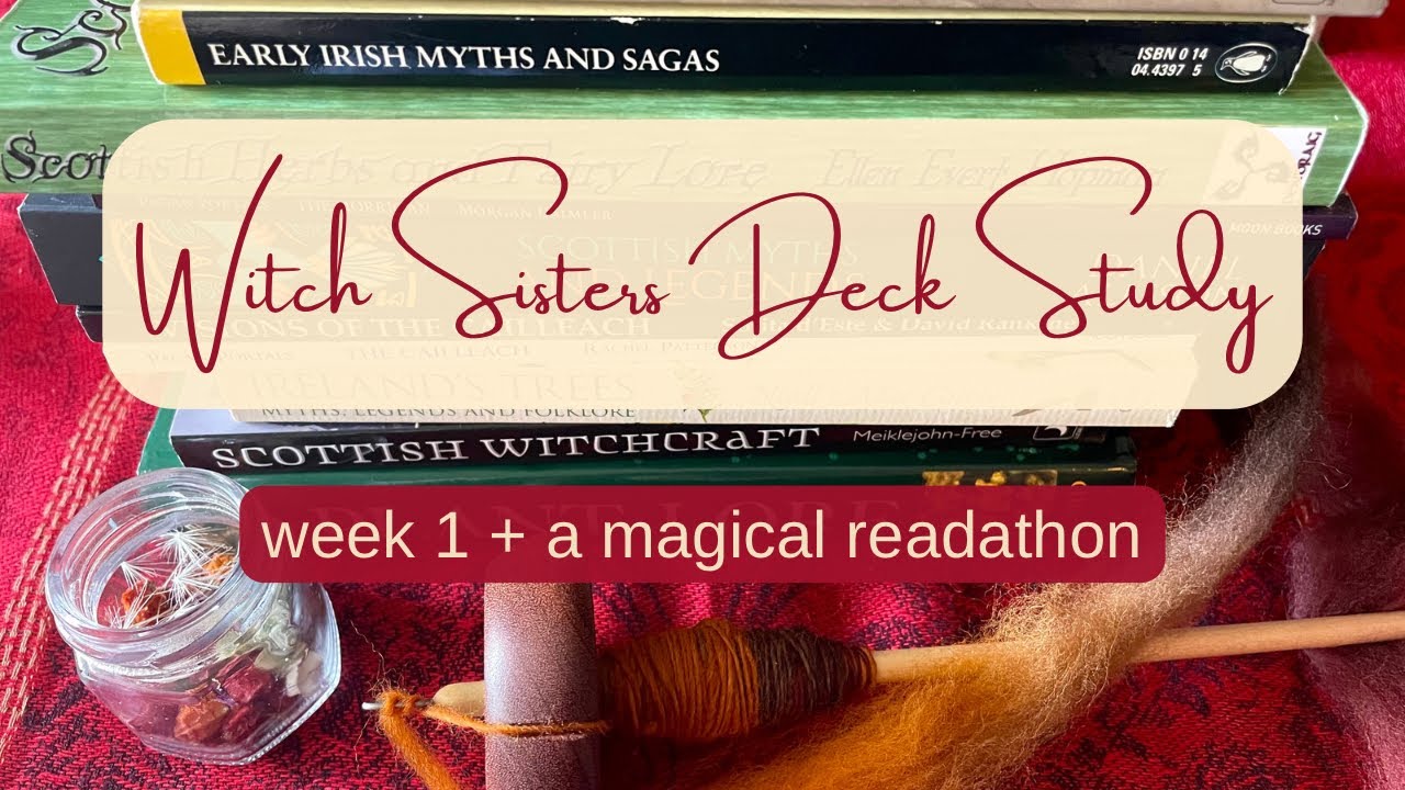 Witch Sisters Study Deck, week 1 & a magical readathon - YouTube