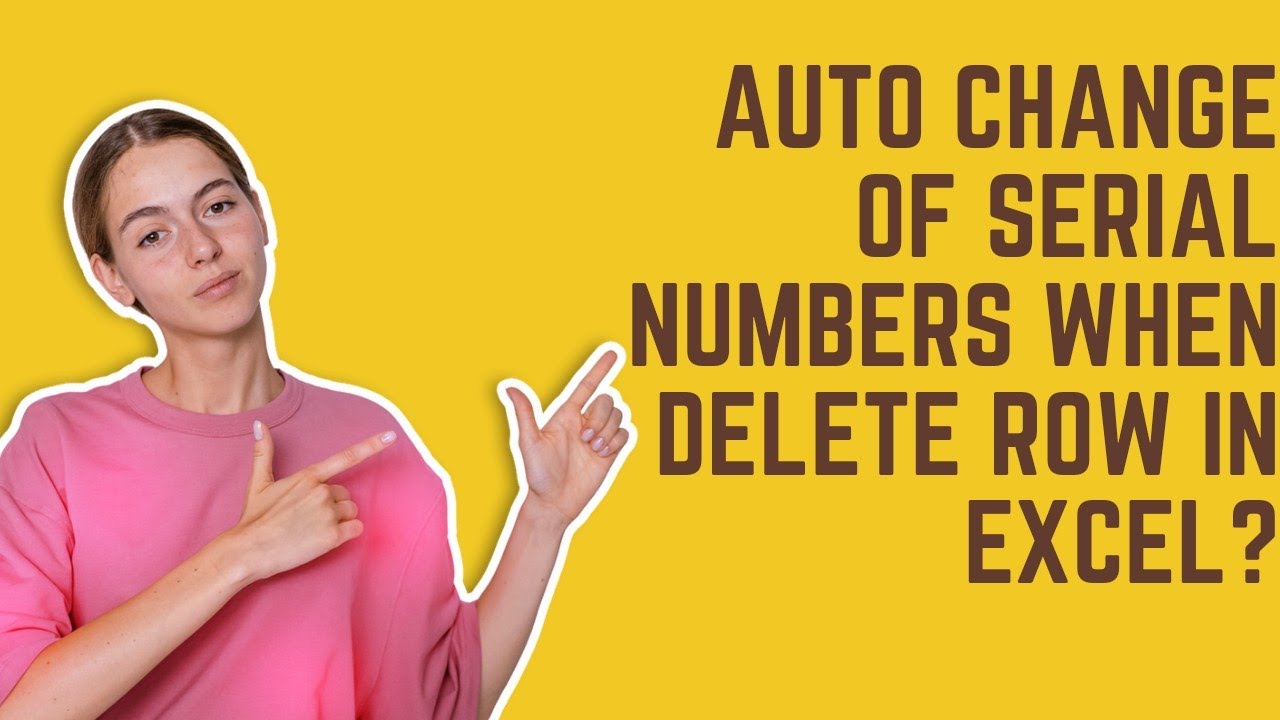 Auto Change Of Serial Numbers When Deleted Rows In Excel LearnWithVirendraKumar microsoft Auto Change Of Serial Numbers When Deleted Rows In Excel LearnWithVirendraKumar microsoft