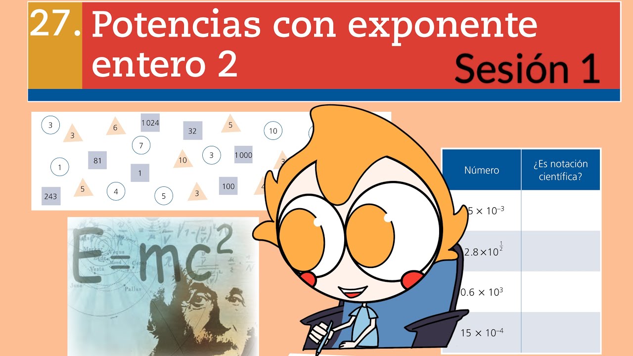 Matemáticas 2. Secuencia 27- Potencias con exponente entero 2 sesión 1 ...