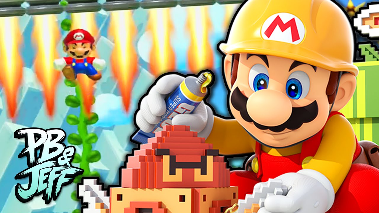 Super Mario Maker FAN LEVELS! - VINE CLIMB! - YouTube