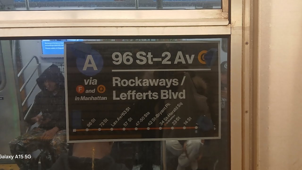 MTA NYCT Subways: IND RARE R211 (A) Train from 96th Street - 2nd Avenue ...