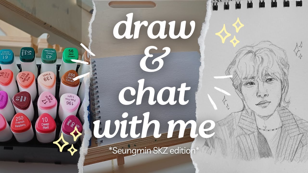 Feeling lonely and cringe? || Draw and Chat with me (Seungmin SKZ) 🎨 ...