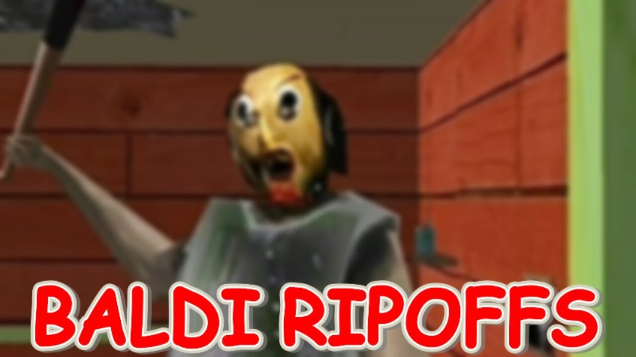 5 Baldi Ripoff Games - YouTube