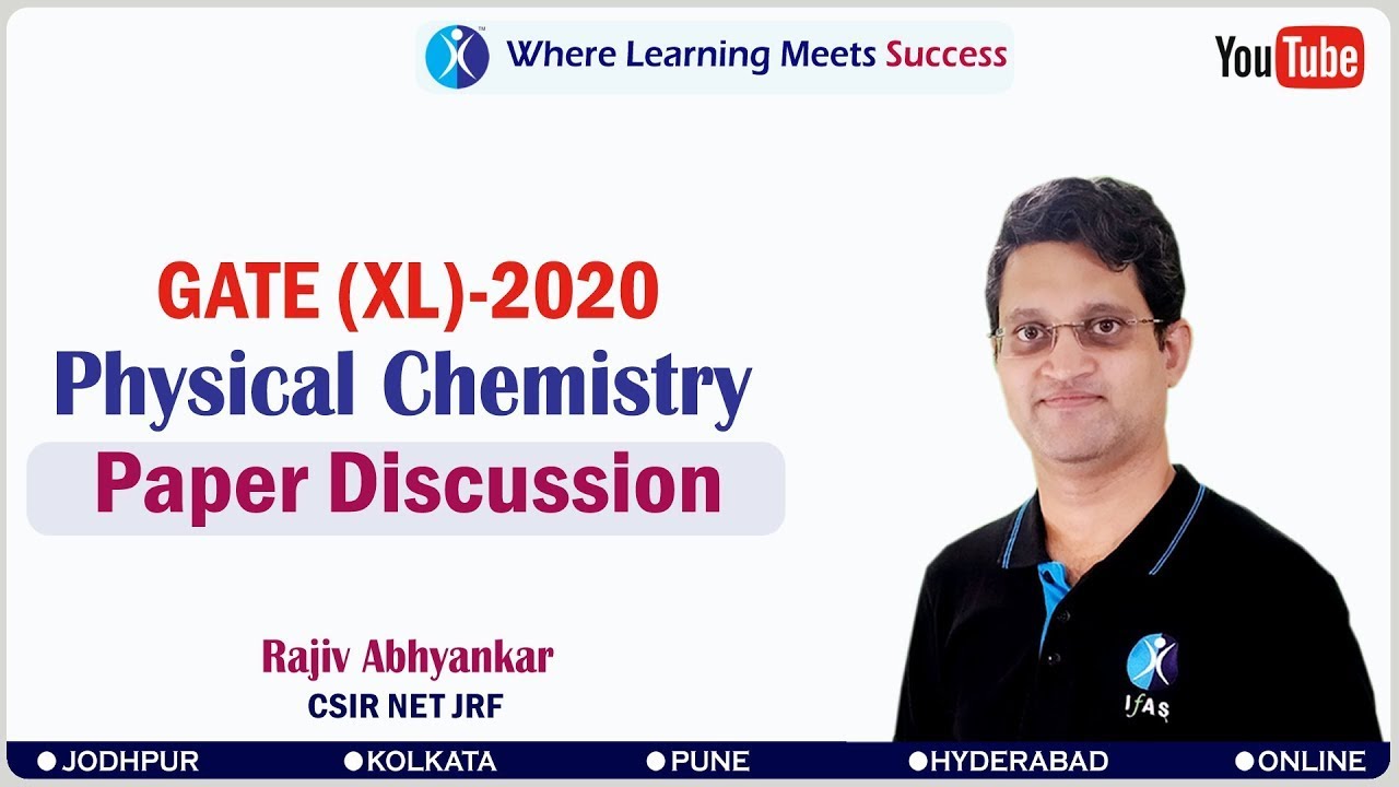 GATE LIFE SCIENCE 2020 Paper Discussion : Section XL - P : Chemistry ...