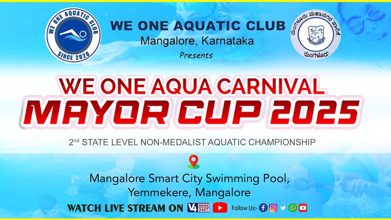 WE ONE AQUA CARNIVAL 2025 || MAYOR CUP || V4NEWS LIVE - YouTube