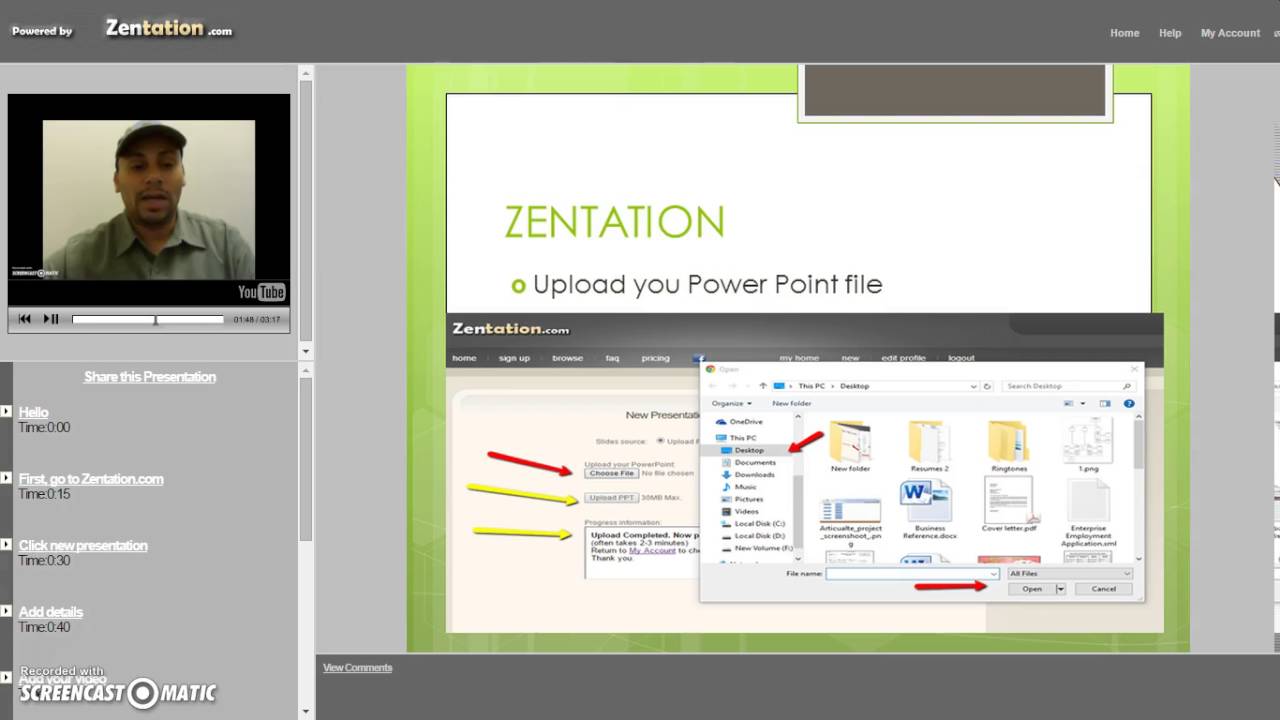 ZENTATION.COM for first time users - YouTube