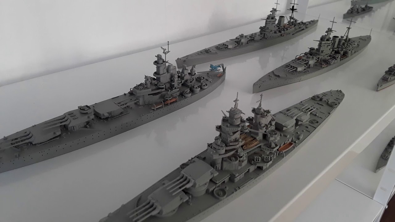 A few more 1/700 scale "neverwas" battleships - YouTube