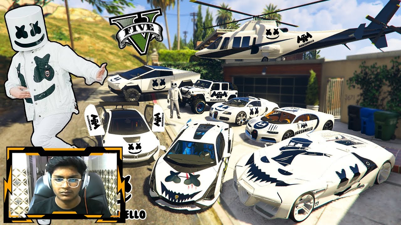 Collecting Marshmello's Luxury Cars In GTA 5..!😍 - YouTube