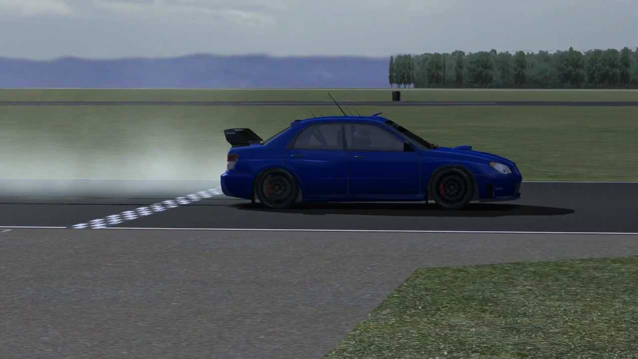 TOP GEAR SUBARU WRX STI TEST rFactor - YouTube