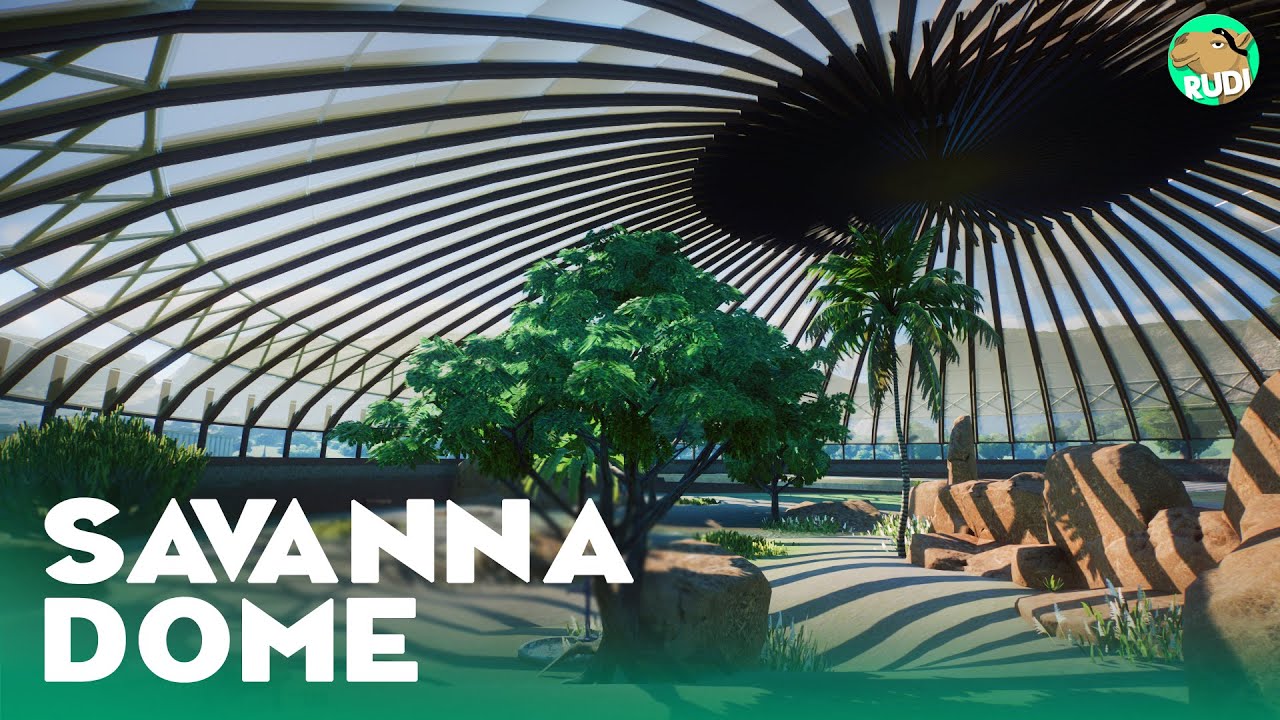 Savanna Dome Habitat - Planet Zoo Lets Play Franchise Mode - YouTube