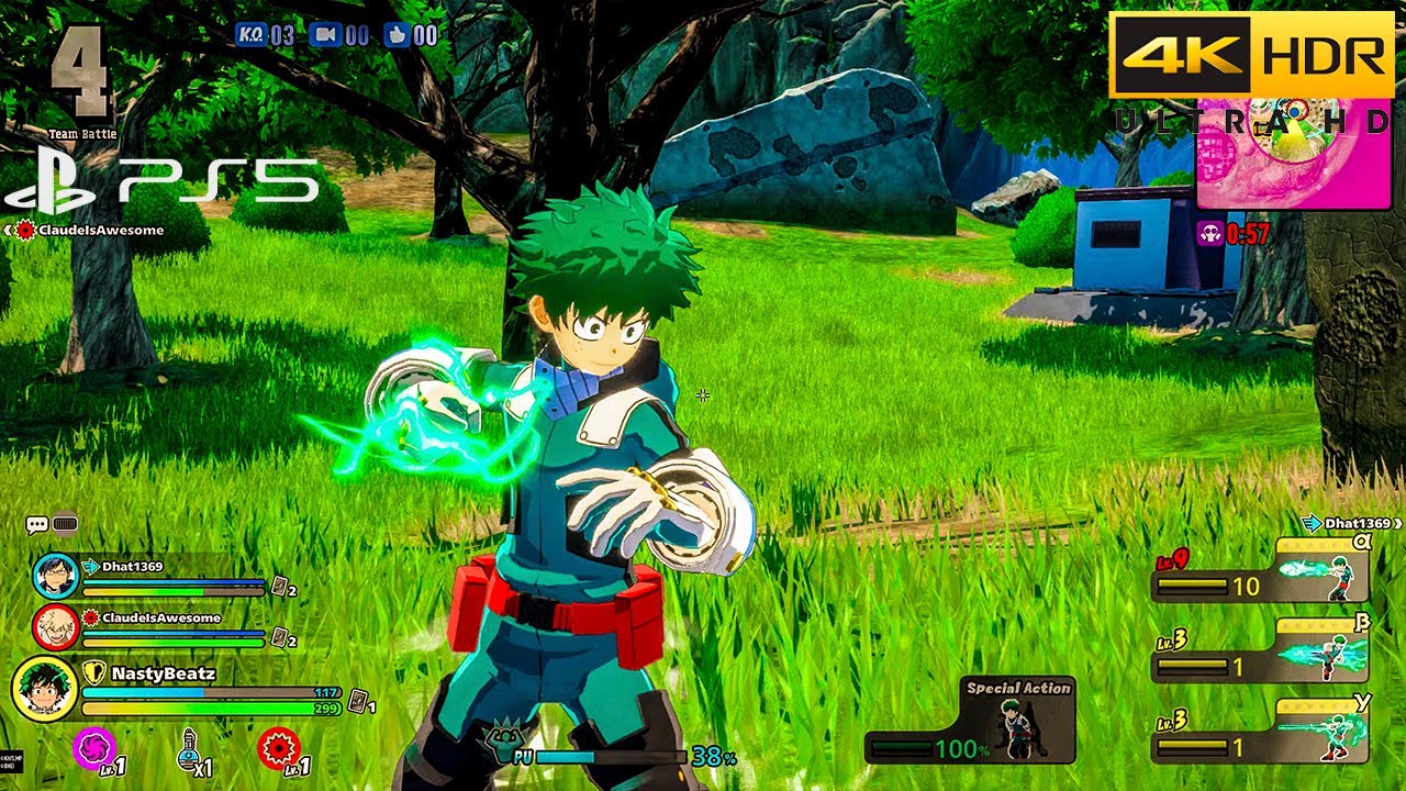 (PS5 4K) MY HERO ULTRA RUMBLE: Deku Hero Champion Victory Win Full ...