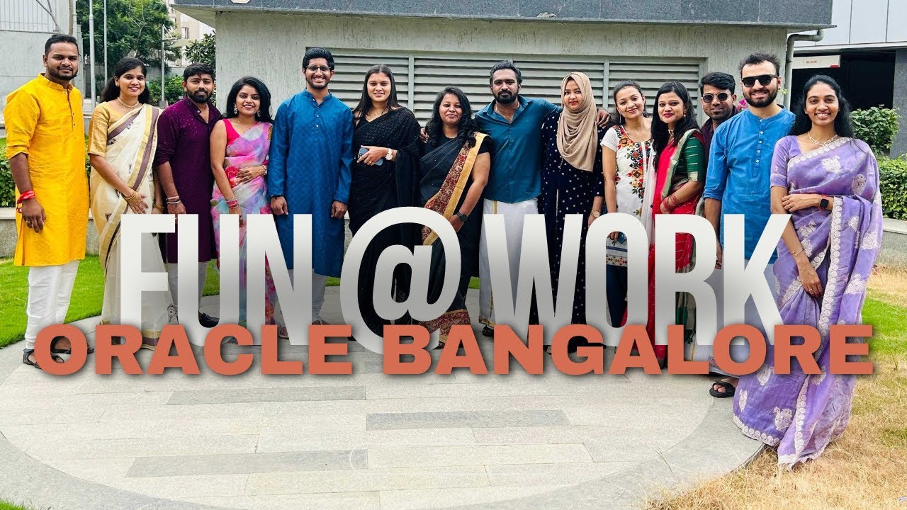 ORACLE TECH HUB BANGALORE || FUN AT WORK || DANCE RAMP WALK AND MANY ...