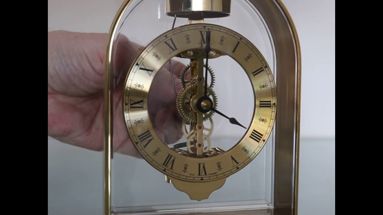 HALLER Mantel Clock BELL CHIME Vintage TOP! Translucent DESIGN ...