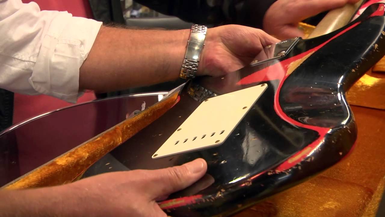 4Sound: Vinnaren! Black over Fiesta Red 60s Stratocaster Heavy Relic ...