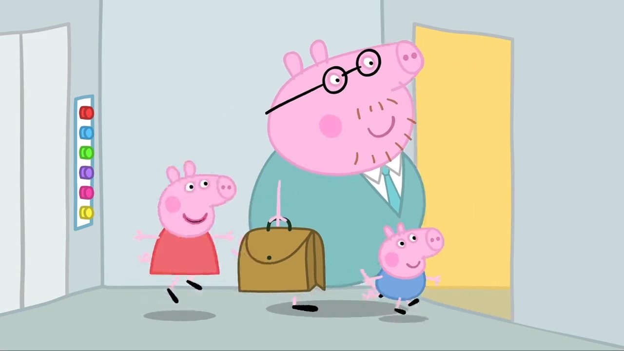 CARTOON PEPPA PIG@ DADDY PIG'S OFFICE - YouTube