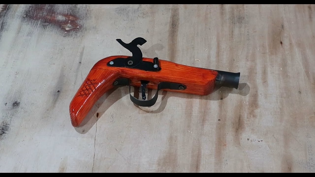 How to Make Antique Pistol Non Shoting (DIY Decor Gun ) - YouTube
