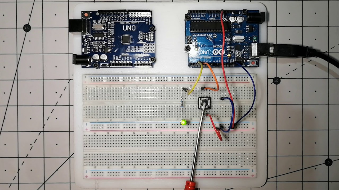Allumer une Led grâce à un bouton avec résistance pull down avec ...