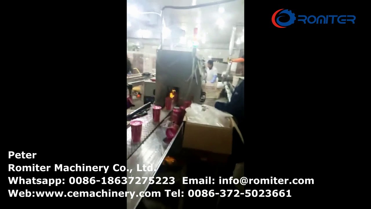 Automatic Straw Applicator Packing Machine - YouTube