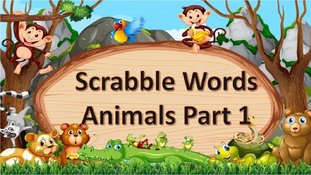 Scrabble Words Animals Part 1 - YouTube