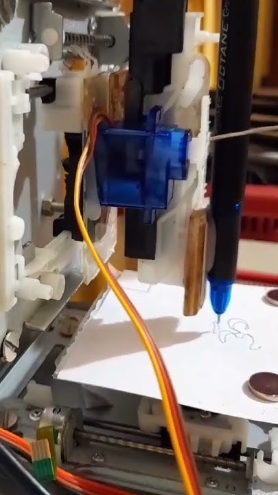 cnc/writing machine using Arduino - YouTube