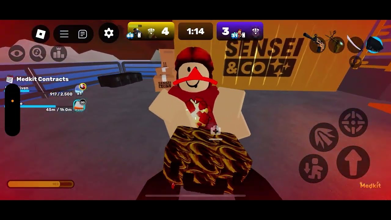 Playing with EXOGUN and MEDKIT on RIVALS| ROBLOX - YouTube