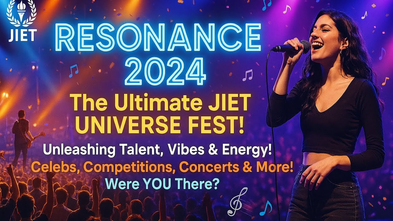 JIET Jodhpur Admission |Placements | Campus Life & Resonance Fest 2024 ...