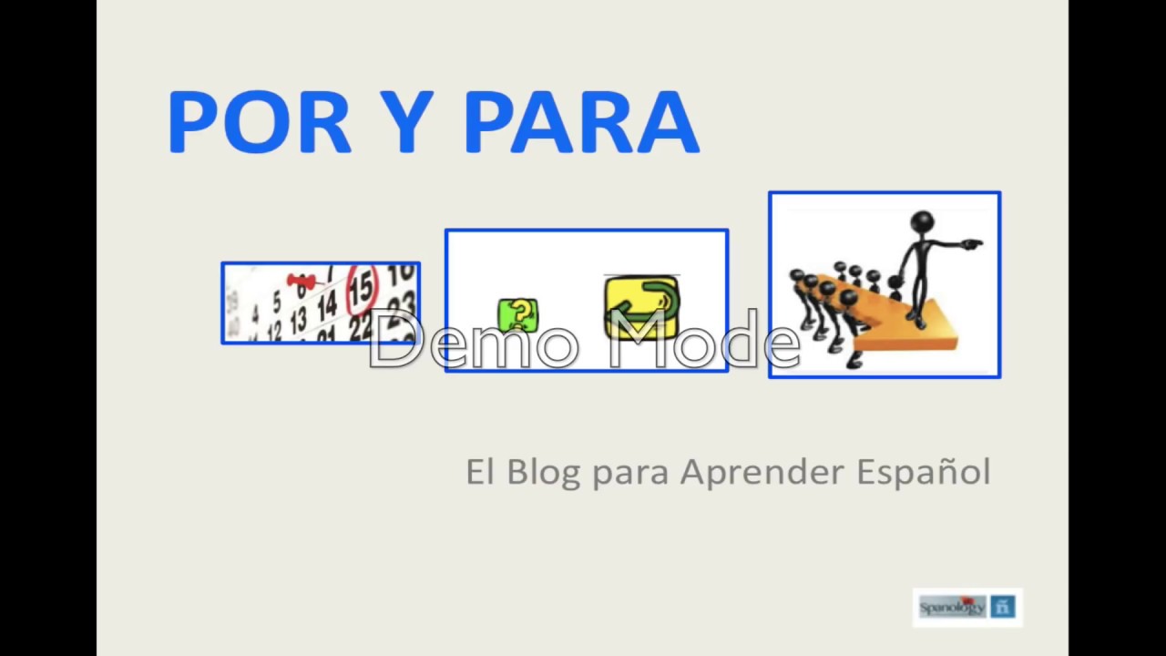 Por y para en español · Revisa algunos usos. - YouTube