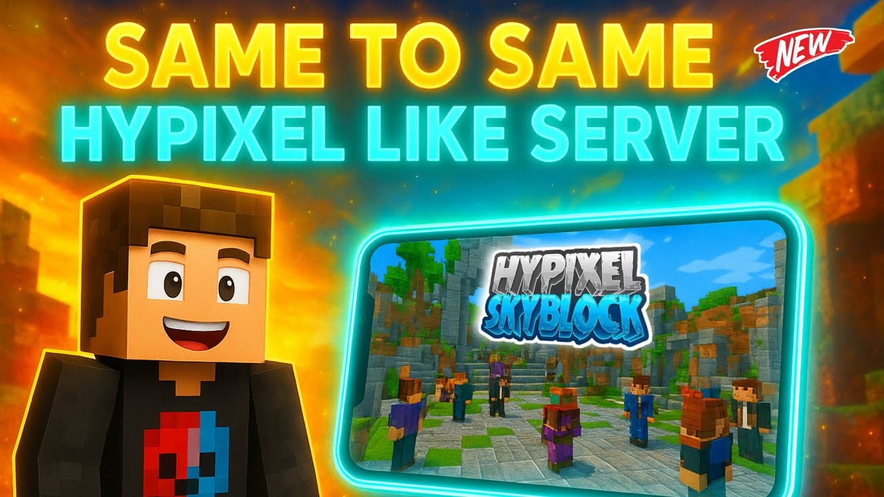 How To Join Hypixel In Minecraft Pe 1.21+ | Hypixel Skyblock Server ...