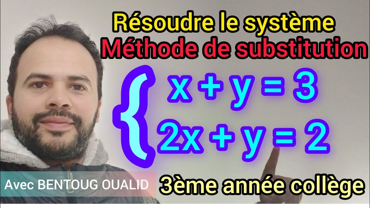 comment résoudre un système par la méthode de substitution | maths ...
