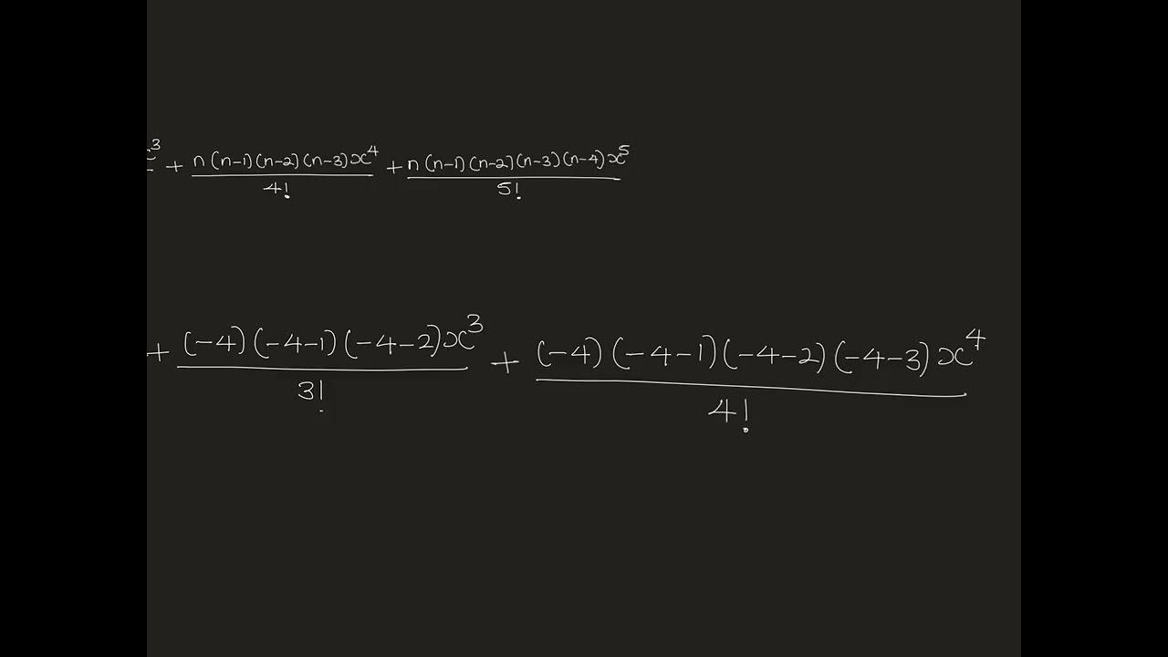 BINOMIAL THEOREM (5) BINOMIAL WITH A NEGATIVE POWER - YouTube